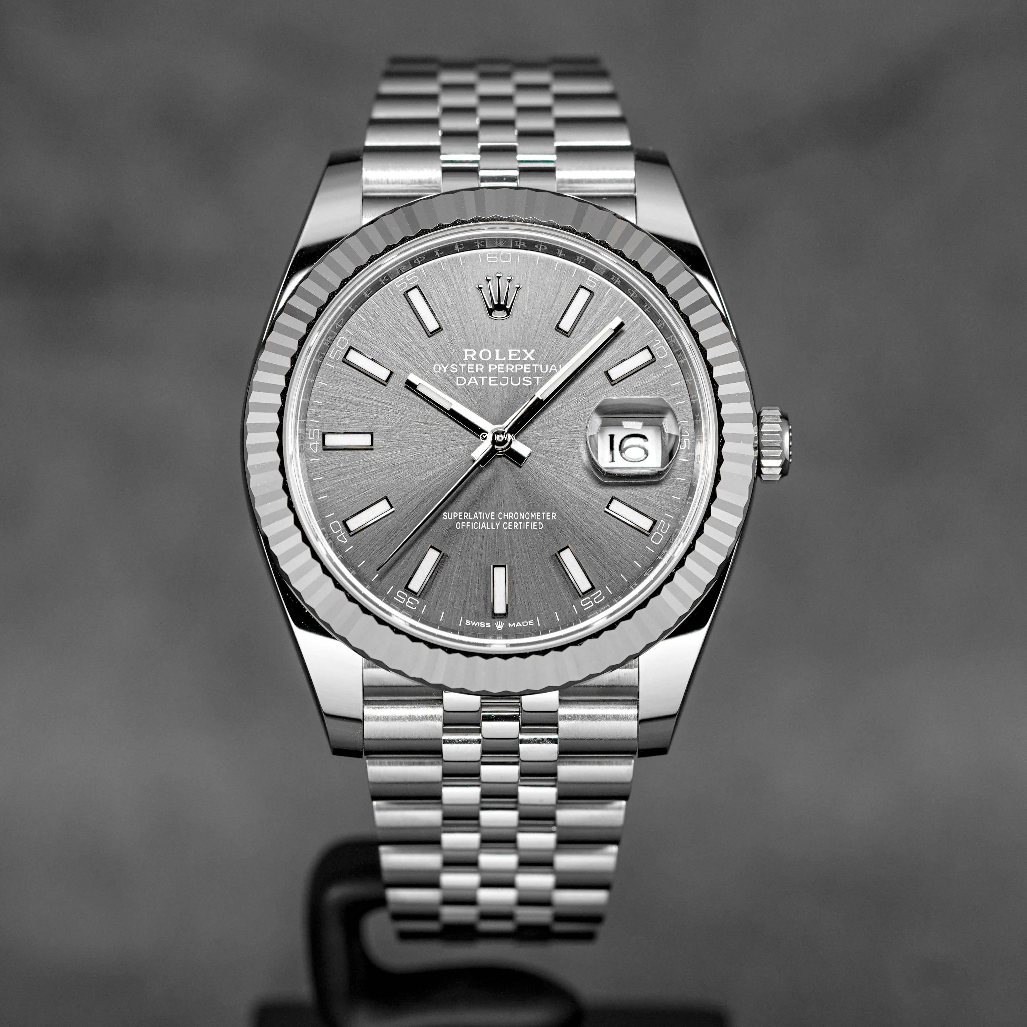 ROLEX DATEJUST 41MM RHODIUM DIAL (2024) – ONELUXE