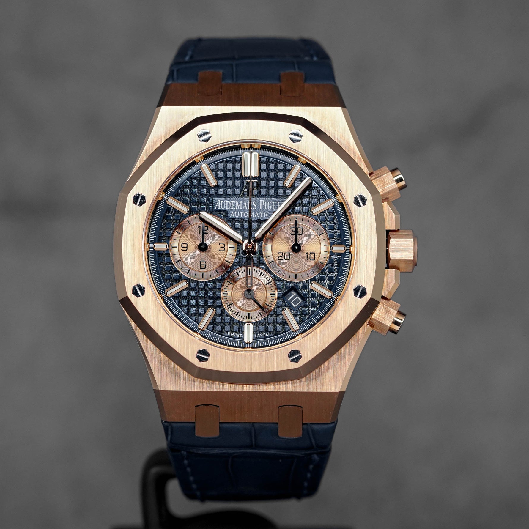 AUDEMARS PIGUET ROYAL OAK CHRONOGRAPH 41MM ROSEGOLD BLUE DIAL (2020 ...