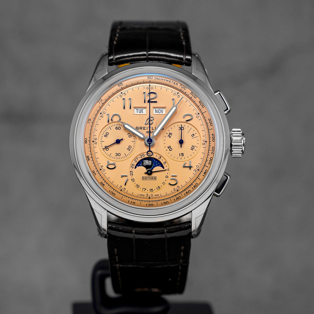 BREITLING PREMIER B25 DATORA 42 SALMON DIAL (2024) – ONELUXE