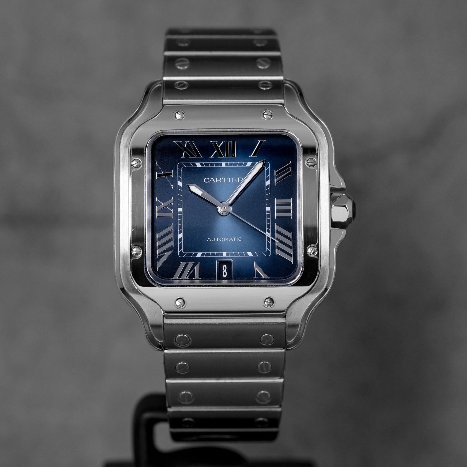 CARTIER SANTOS DE CARTIER L BLUE DIAL (2023) – ONELUXE