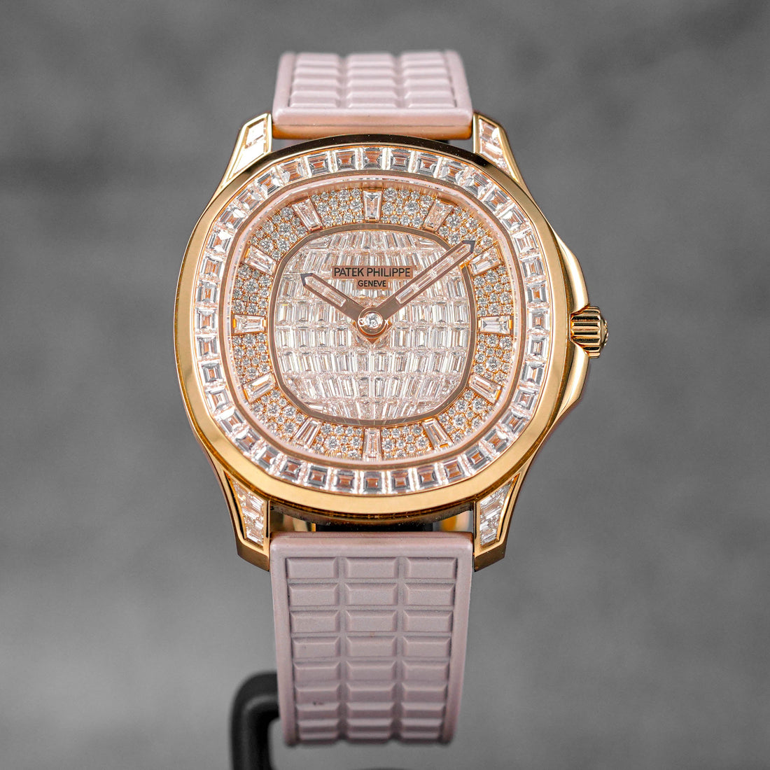 PATEK PHILIPPE AQUANAUT LUCE 5062/450R 'HAUTE JOAILLERIE' ROSEGOLD ...