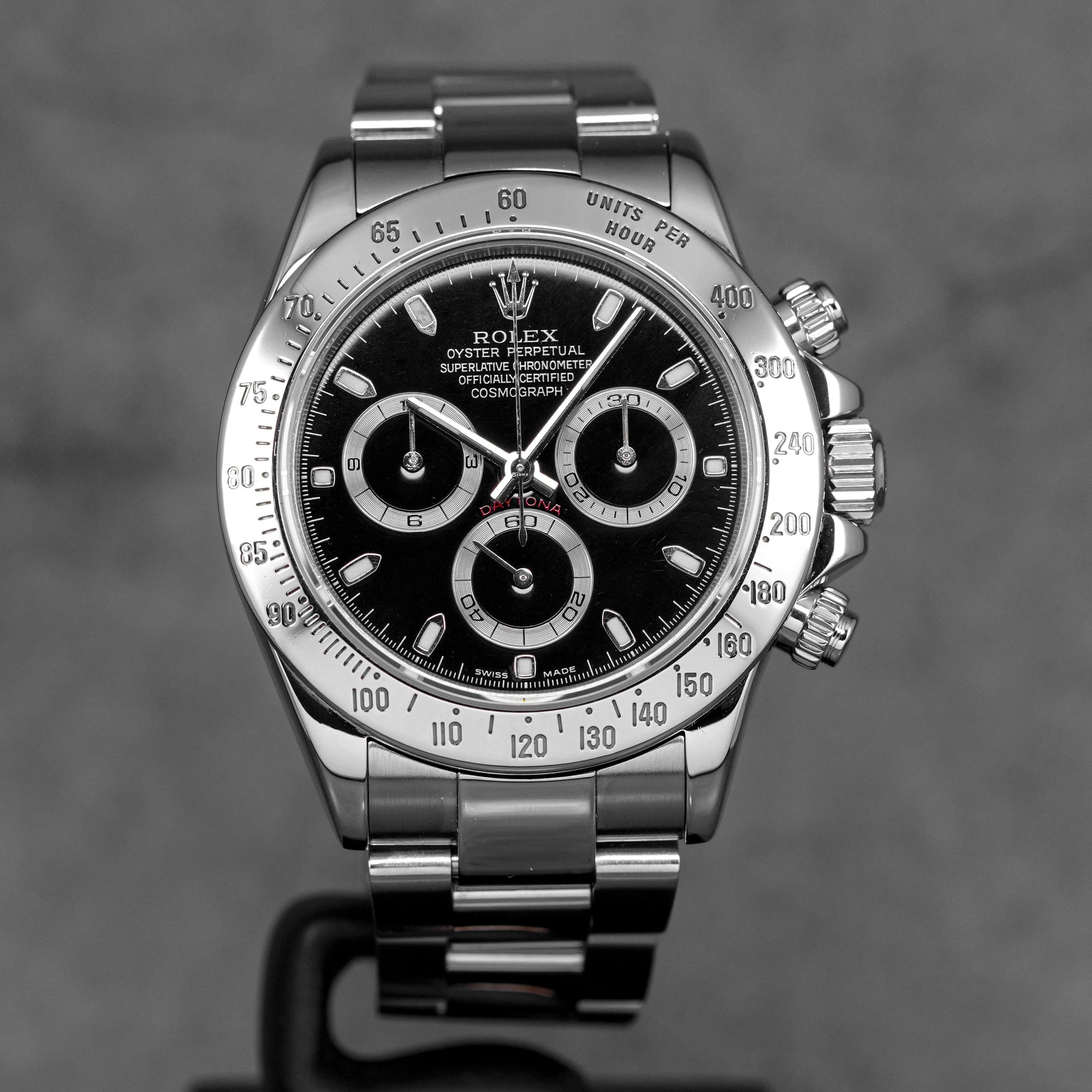 ROLEX DAYTONA STEEL BLACK DIAL 'Y SERIES' (WATCH ONLY) – ONELUXE