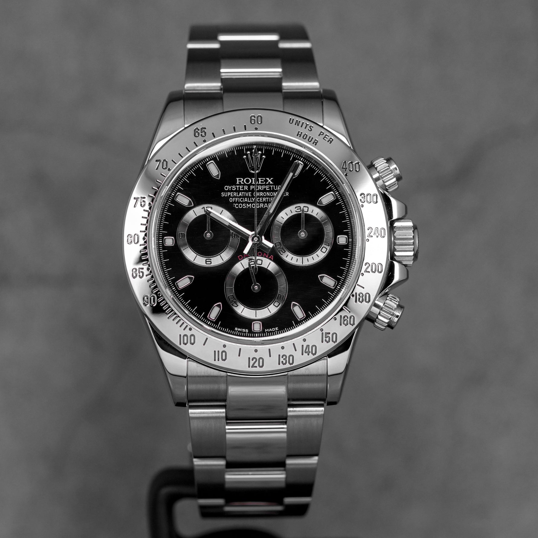 ROLEX DAYTONA STEEL BLACK DIAL (2015) – ONELUXE