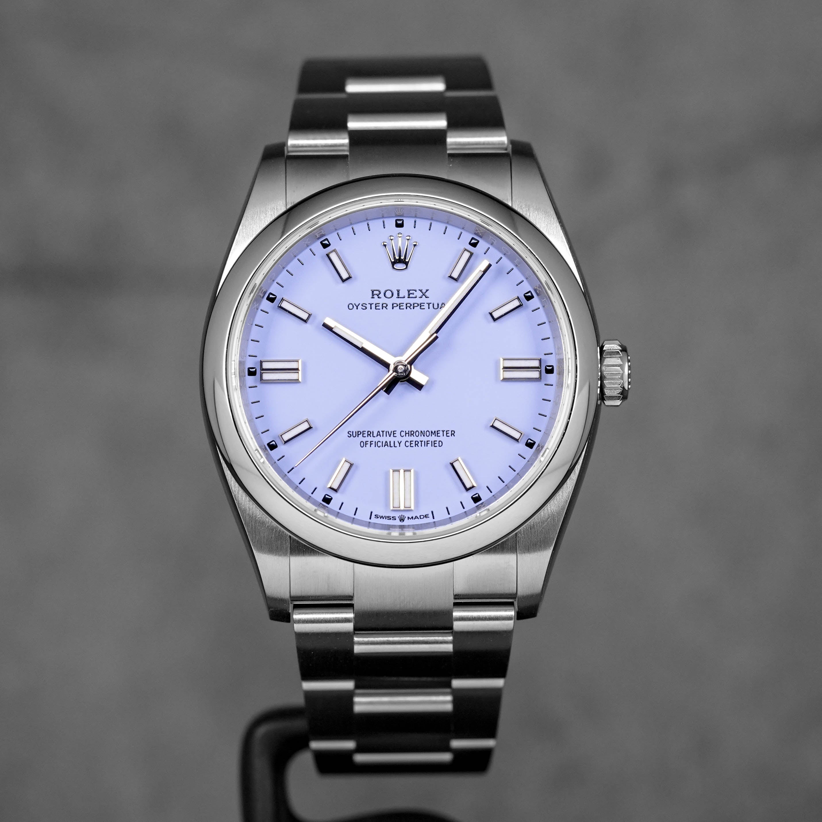 ROLEX OYSTER PERPETUAL 36MM LAVENDER DIAL (2025) – ONELUXE
