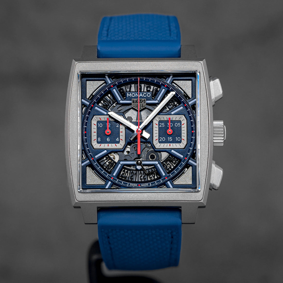 TAG HEUER MONACO CHRONOGRAPH TITANIUM BLUE (2024) – ONELUXE