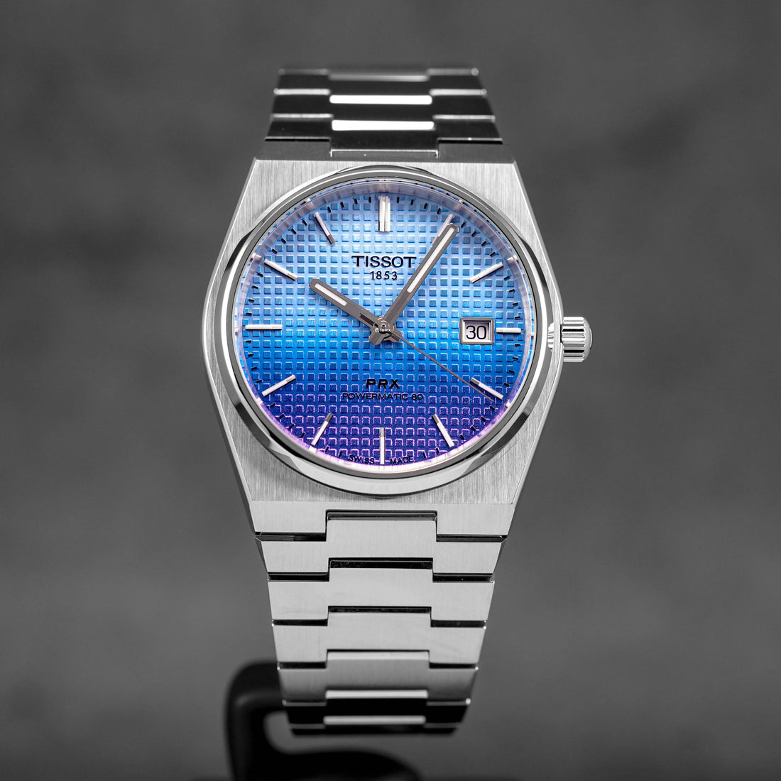 TISSOT PRX POWERMATIC 80 GRADIENT ICE BLUE DIAL 40MM (2024) – ONELUXE