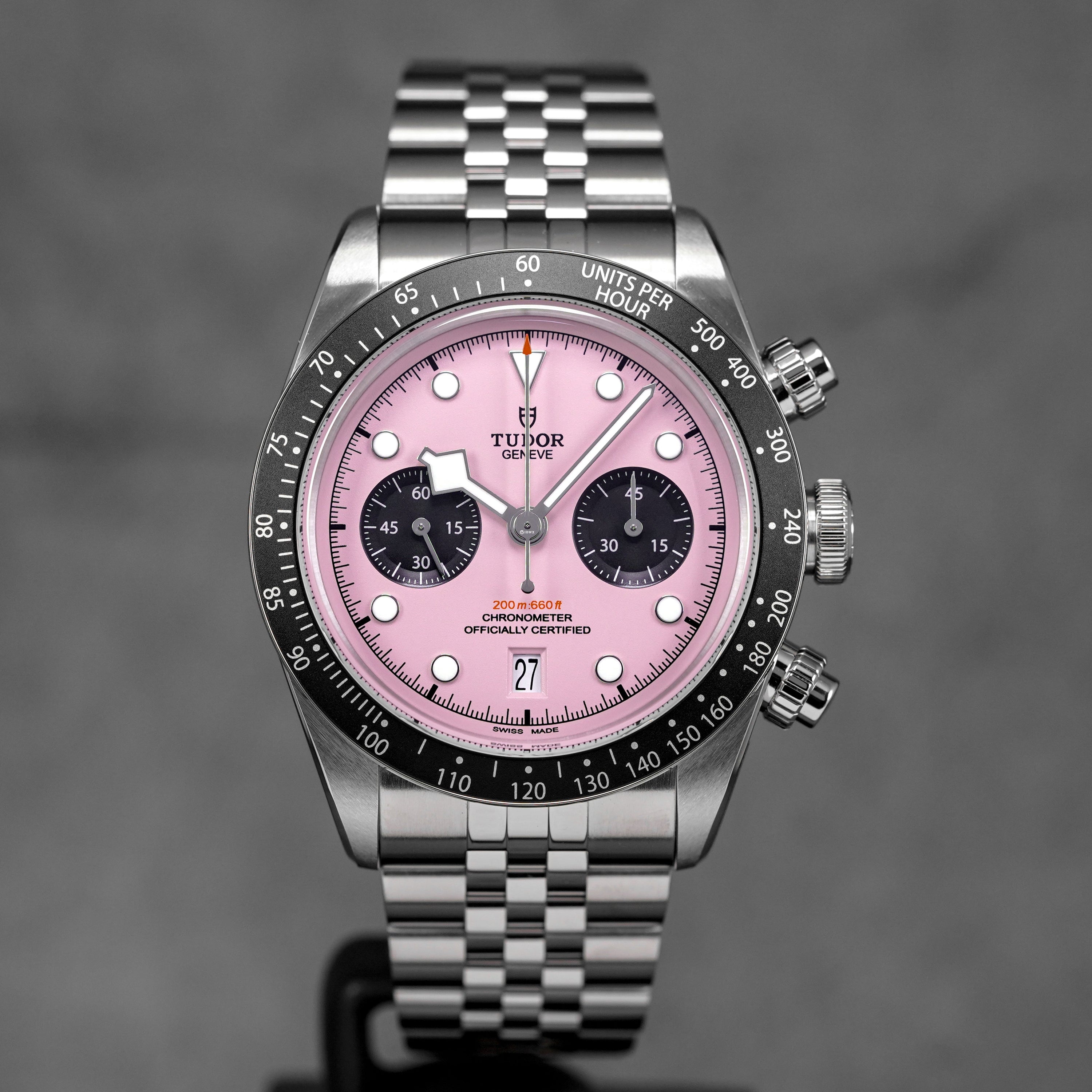 TUDOR BLACK BAY CHRONO 'INTER MIAMI' PINK DIAL (2025) – ONELUXE
